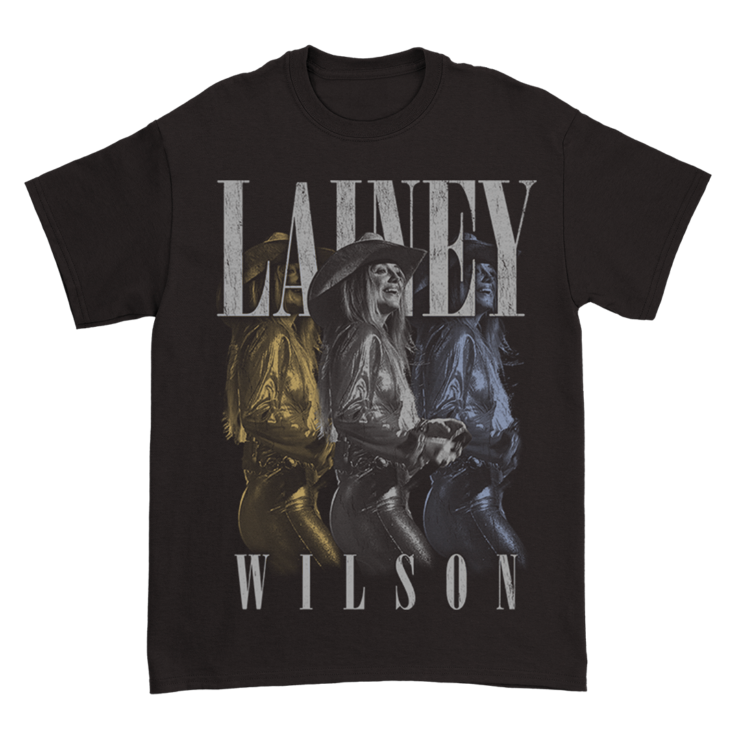 Black Overlay Photo T-Shirt - Lainey Wilson Official